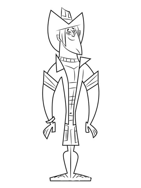 Total Drama Island coloring pages