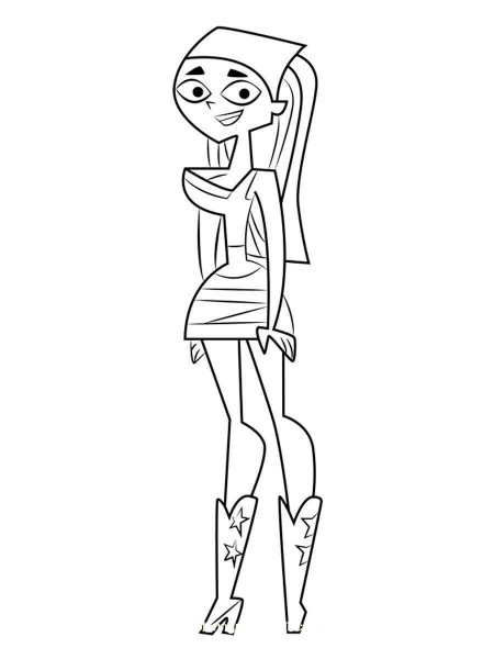 Total Drama Island coloring pages