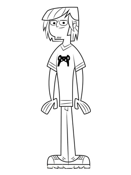 Total Drama Island coloring pages