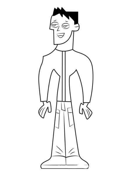 Total Drama Island coloring pages