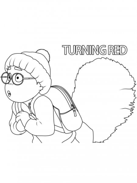 Turning Red coloring pages