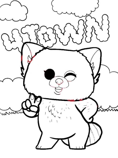 Turning Red coloring pages