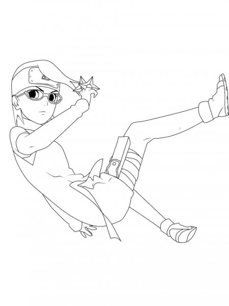 Uchiha Sarada coloring pages