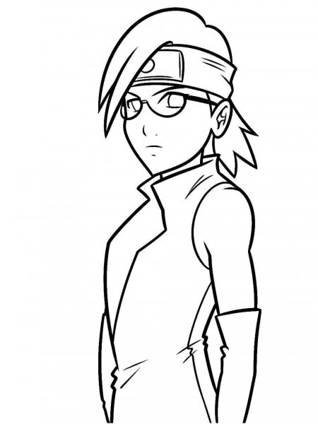 Uchiha Sarada coloring pages