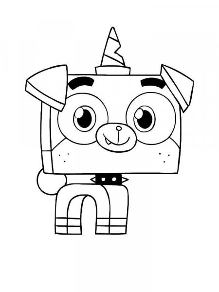 Unikitty coloring pages