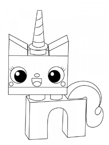 Unikitty coloring pages