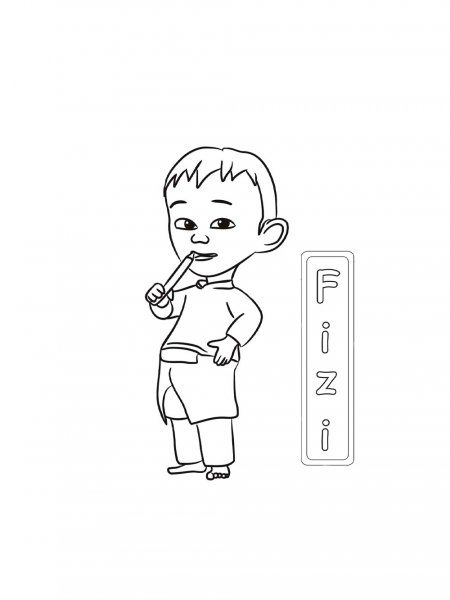 Upin & Ipin coloring pages