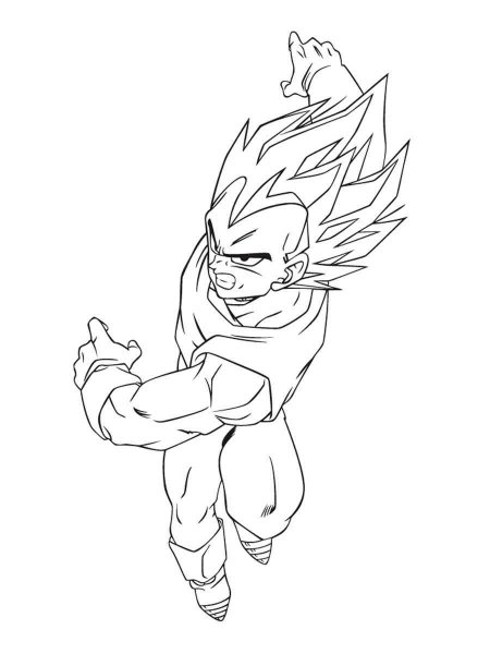 Vegeta coloring pages