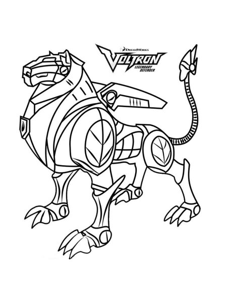 Voltron: Legendary Defender coloring pages