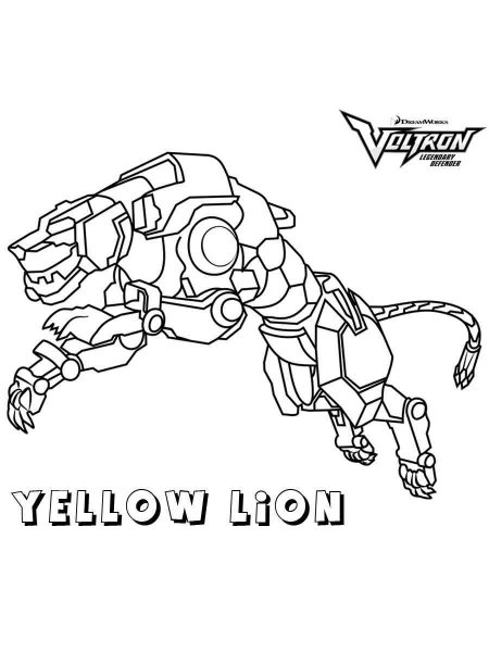 Voltron: Legendary Defender coloring pages