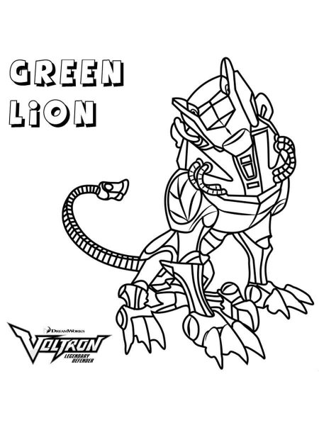 Voltron: Legendary Defender coloring pages