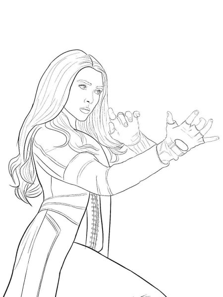 WandaVision coloring pages