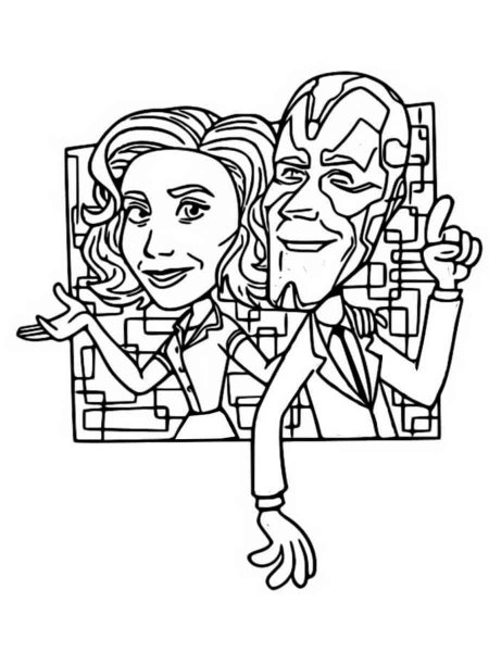 WandaVision coloring pages