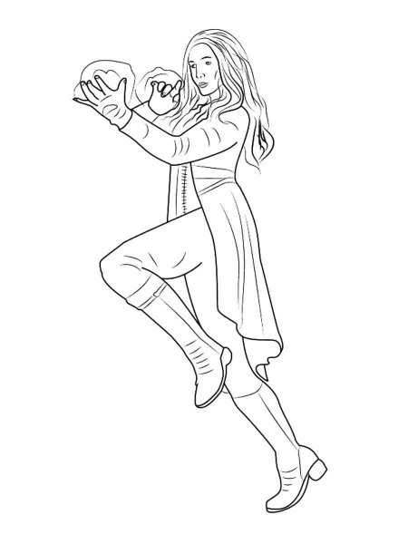 WandaVision coloring pages