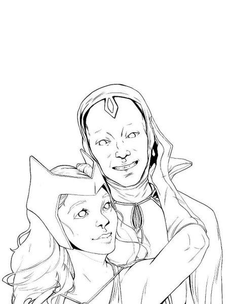 WandaVision coloring pages