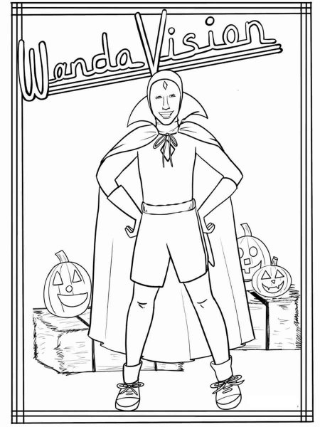 WandaVision coloring pages