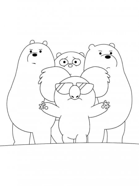 We Bare Bears coloring pages