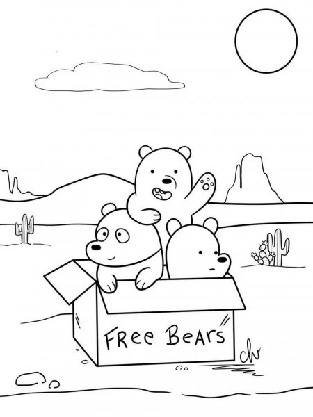 We Bare Bears coloring pages