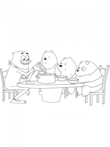 We Bare Bears coloring pages