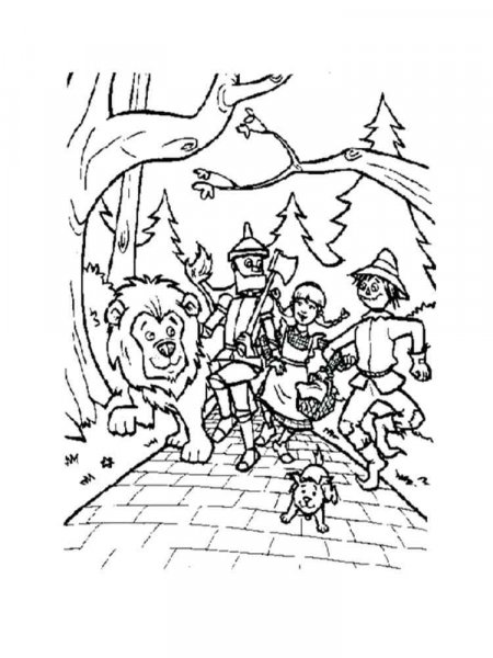 Wizard of Oz coloring pages