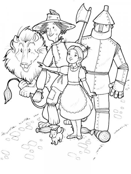 Wizard of Oz coloring pages