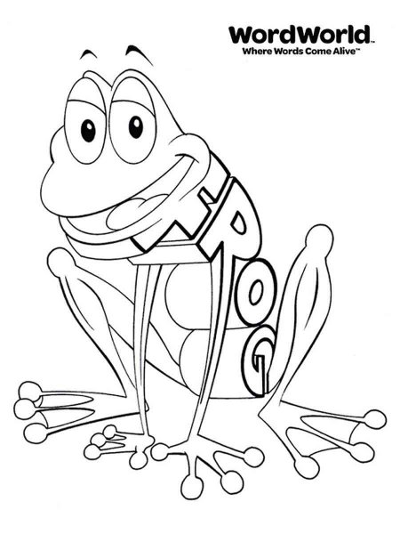 WordWorld coloring pages