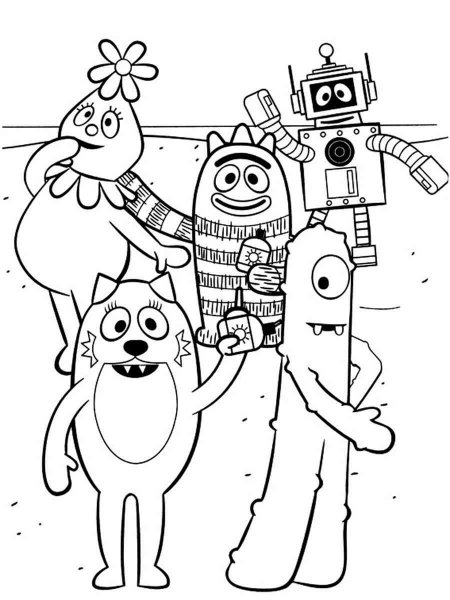 Yo Gabba Gabba coloring pages