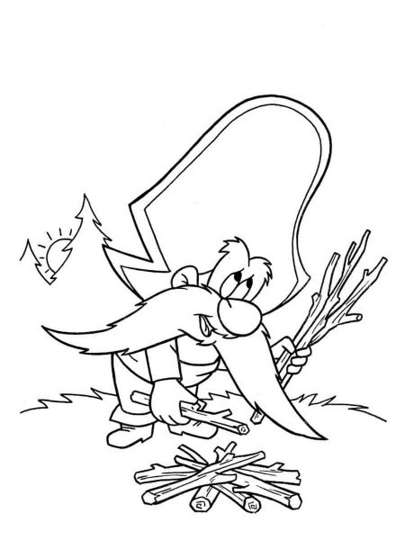 Yosemite Sam coloring pages