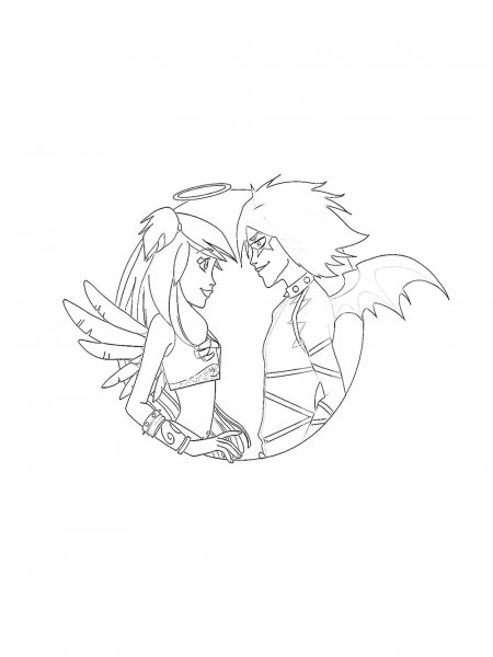 Angel's Friends coloring pages