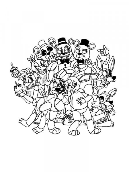 Animatronics coloring pages