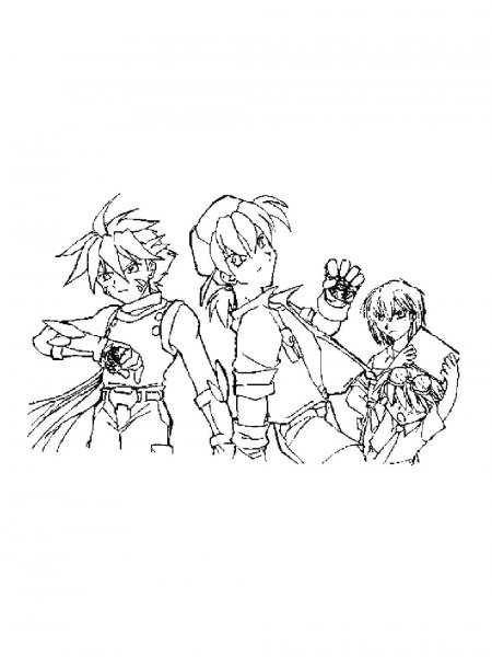 Beyblade coloring pages