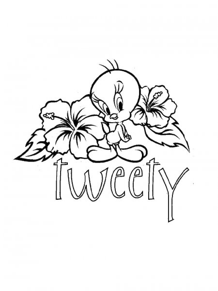 Cute Tweety Bird coloring pages
