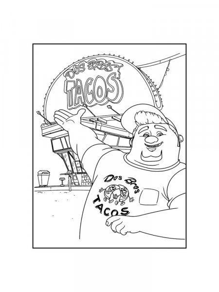 Dreamworks Turbo coloring pages