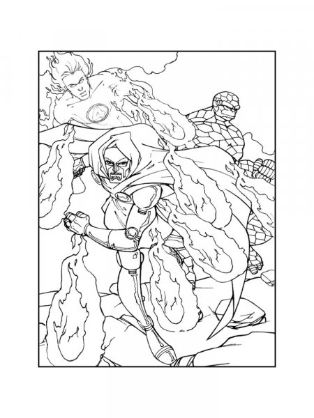 Fantastic Four coloring pages