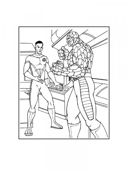 Fantastic Four coloring pages