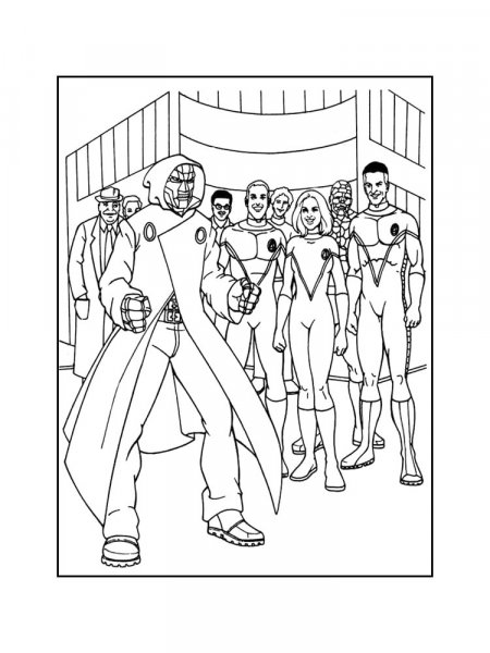 Fantastic Four coloring pages