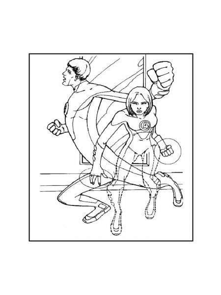 Fantastic Four coloring pages