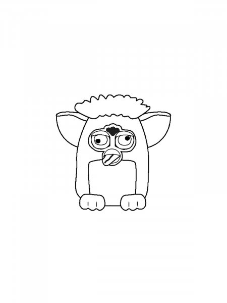 Furby coloring pages