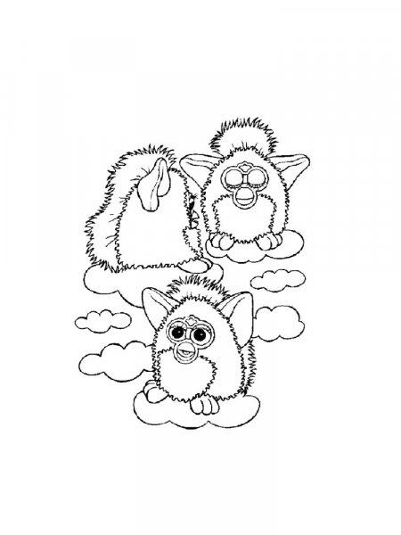 Furby coloring pages