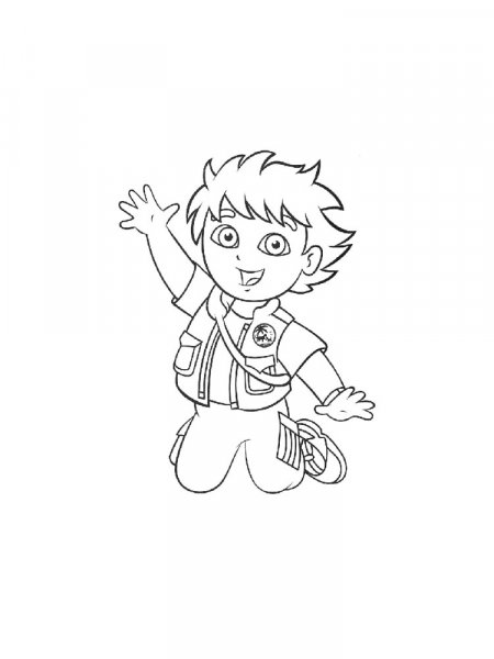 Go, Diego, go! coloring pages