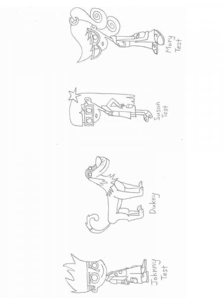 Johnny Test coloring pages