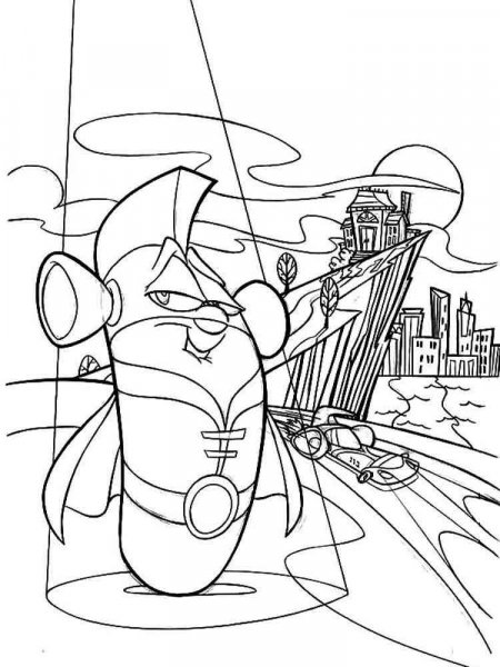 Larry Boy coloring pages