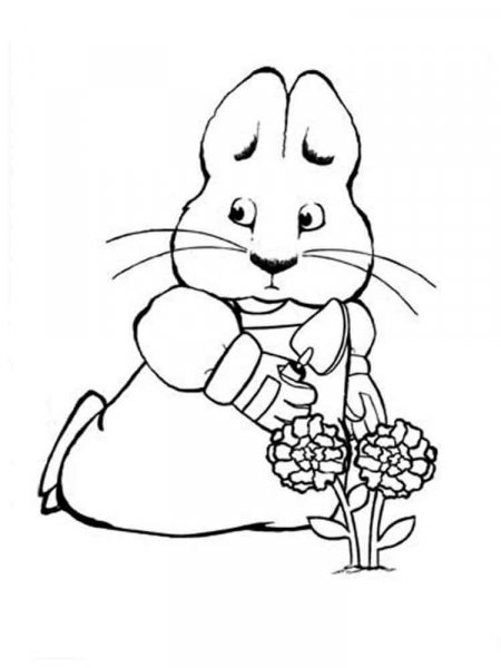 Max and Ruby coloring pages