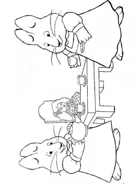 Max and Ruby coloring pages