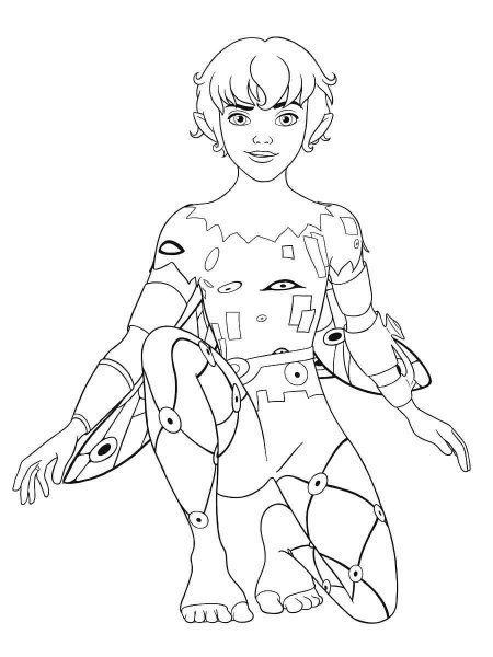 Mia and me coloring pages