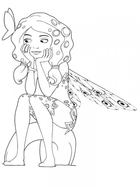 Mia and me coloring pages