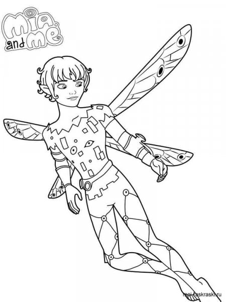 Mia and me coloring pages