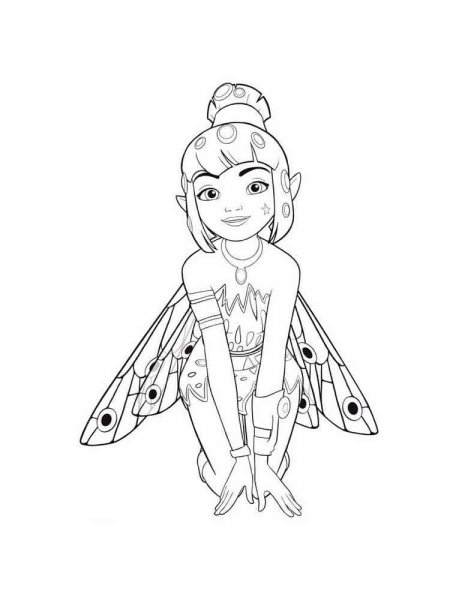 Mia and me coloring pages