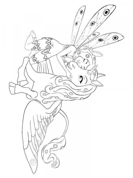 Mia and me coloring pages