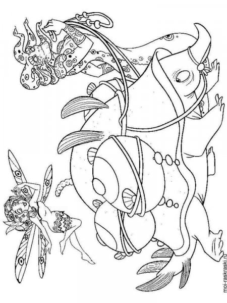 Mia and me coloring pages